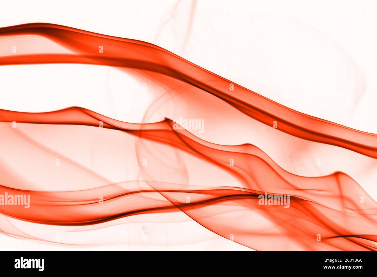 Beautiful smoke on the white background - macro photo Stock Photo - Alamy