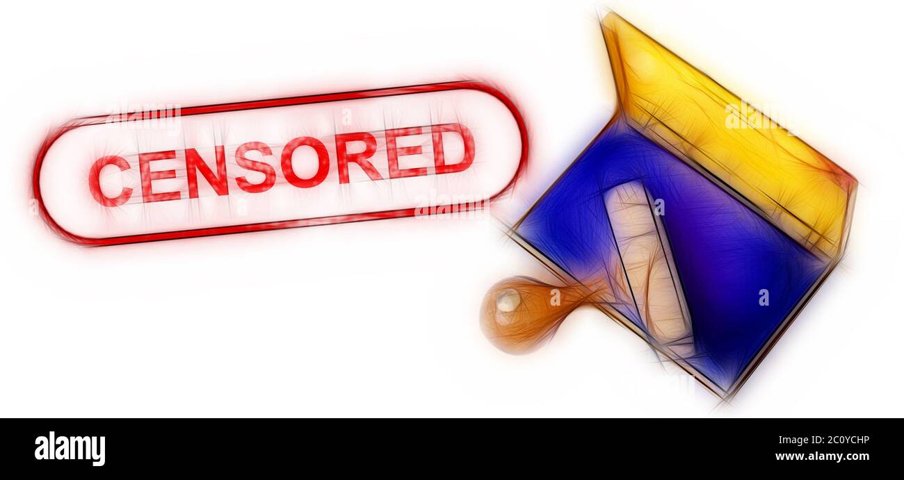 CENSORED Rubber Stamp Stock Photo - Alamy