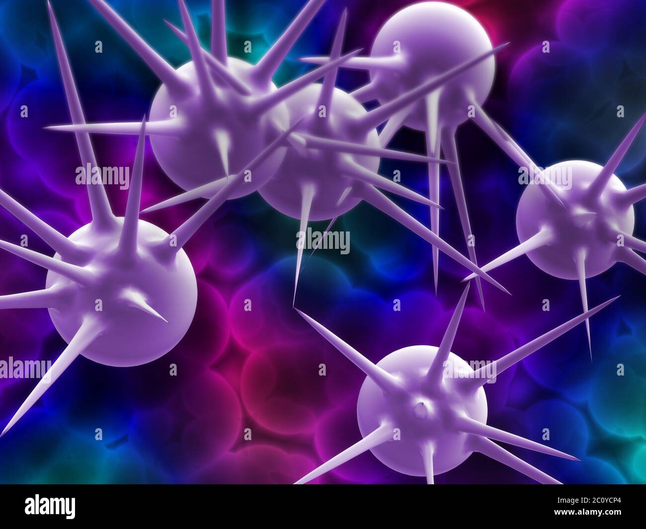 Virus and bacterium Stock Photo - Alamy