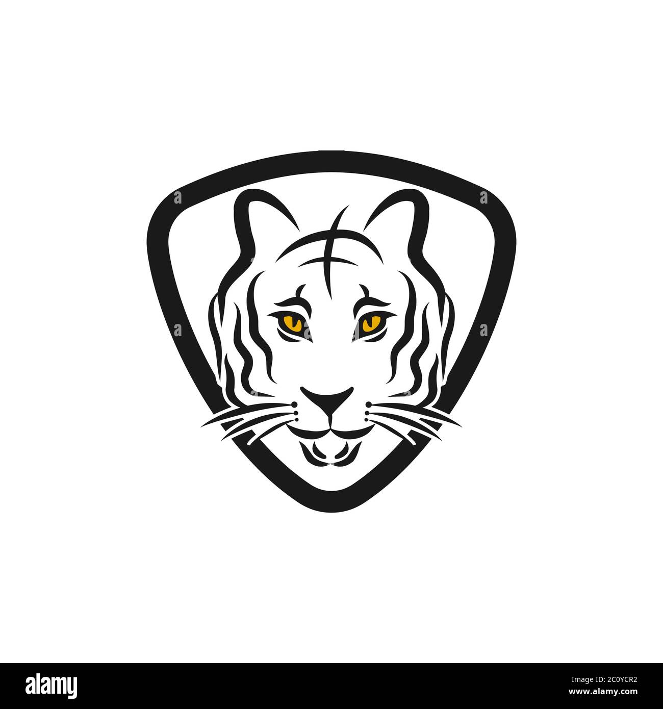Tiger face vector vectors hi-res stock photography and images - Alamy