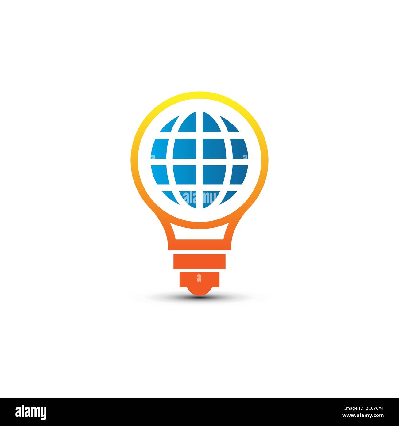 Light bulb logo vector vectors hi-res stock photography and images - Alamy