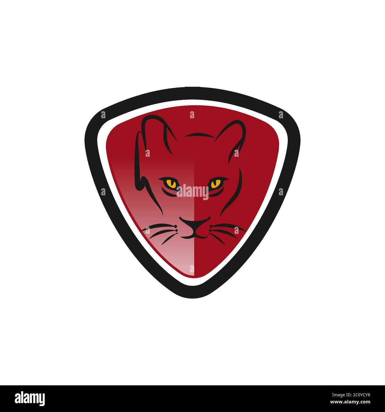 Tiger face logo emblem template mascot symbol for business or shirt ...