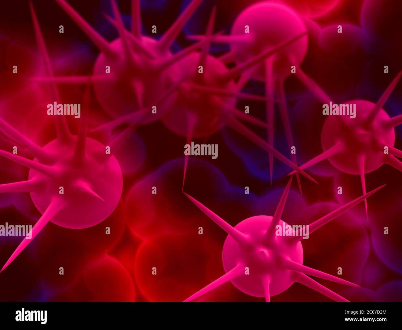 Virus and bacterium Stock Photo - Alamy