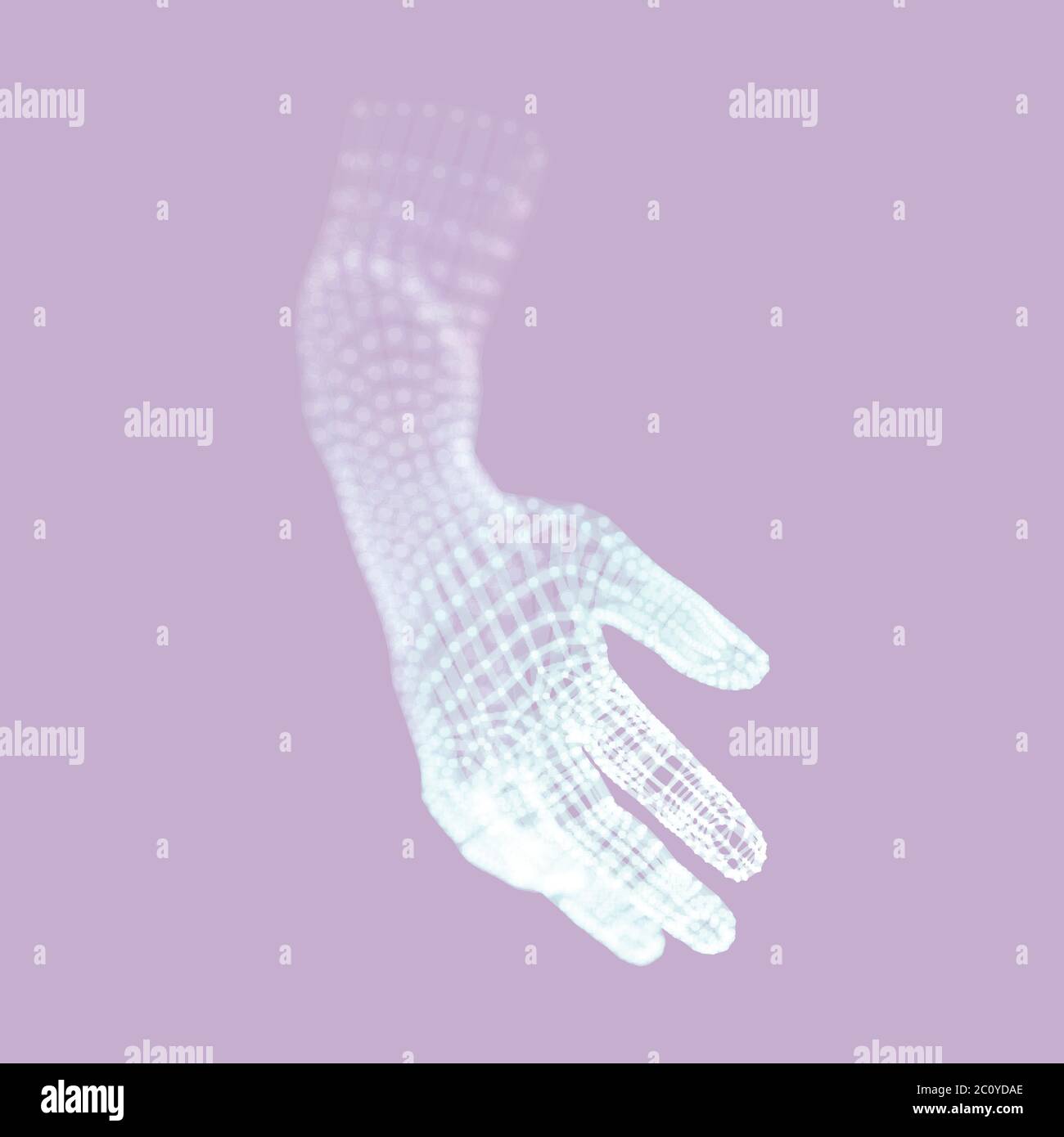 Human Arm. Hand Model. 3d Covering Skin. Vector Illustration Stock ...