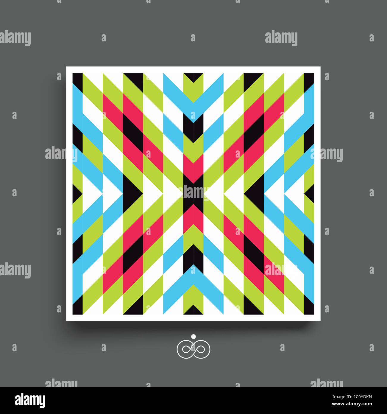 Mosaic pattern. Geometric background. Textbook, booklet or notebook ...