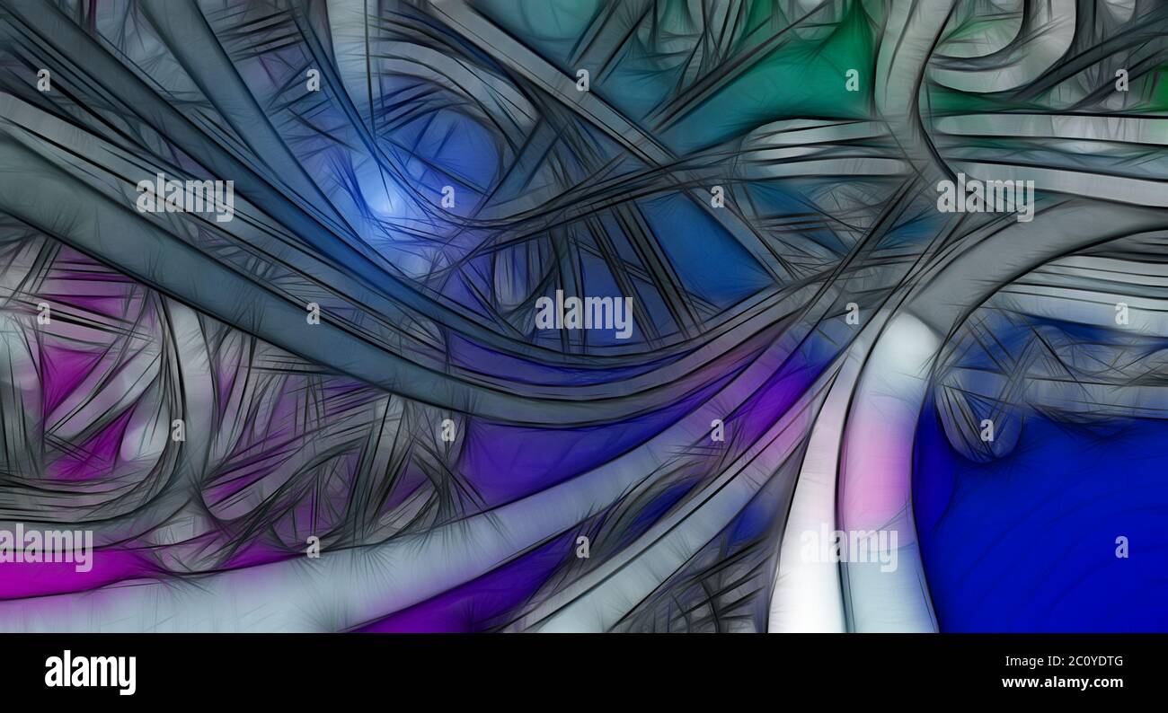 metallic curve shape Stock Photo - Alamy