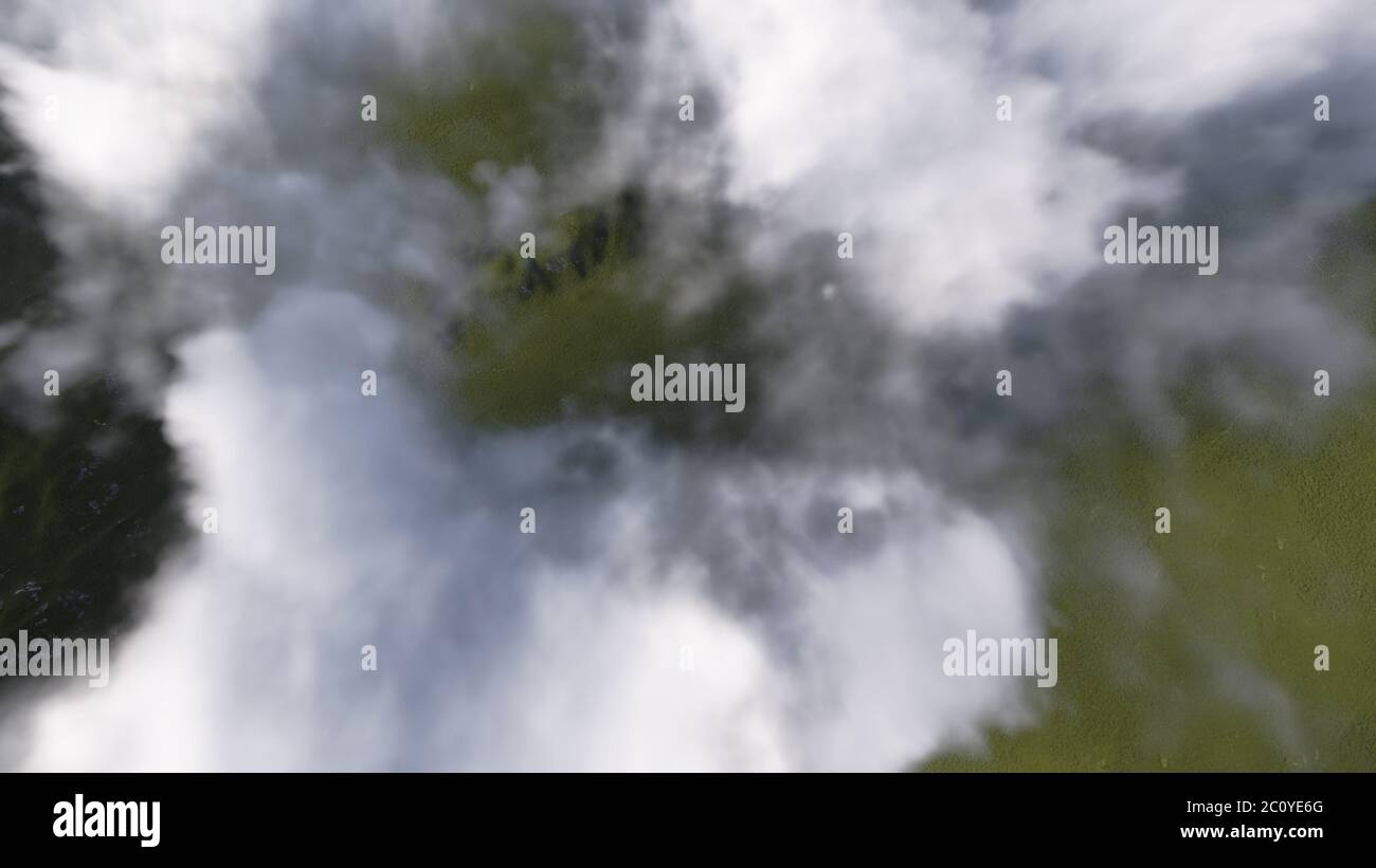 mountain landscape from high above Stock Photo - Alamy