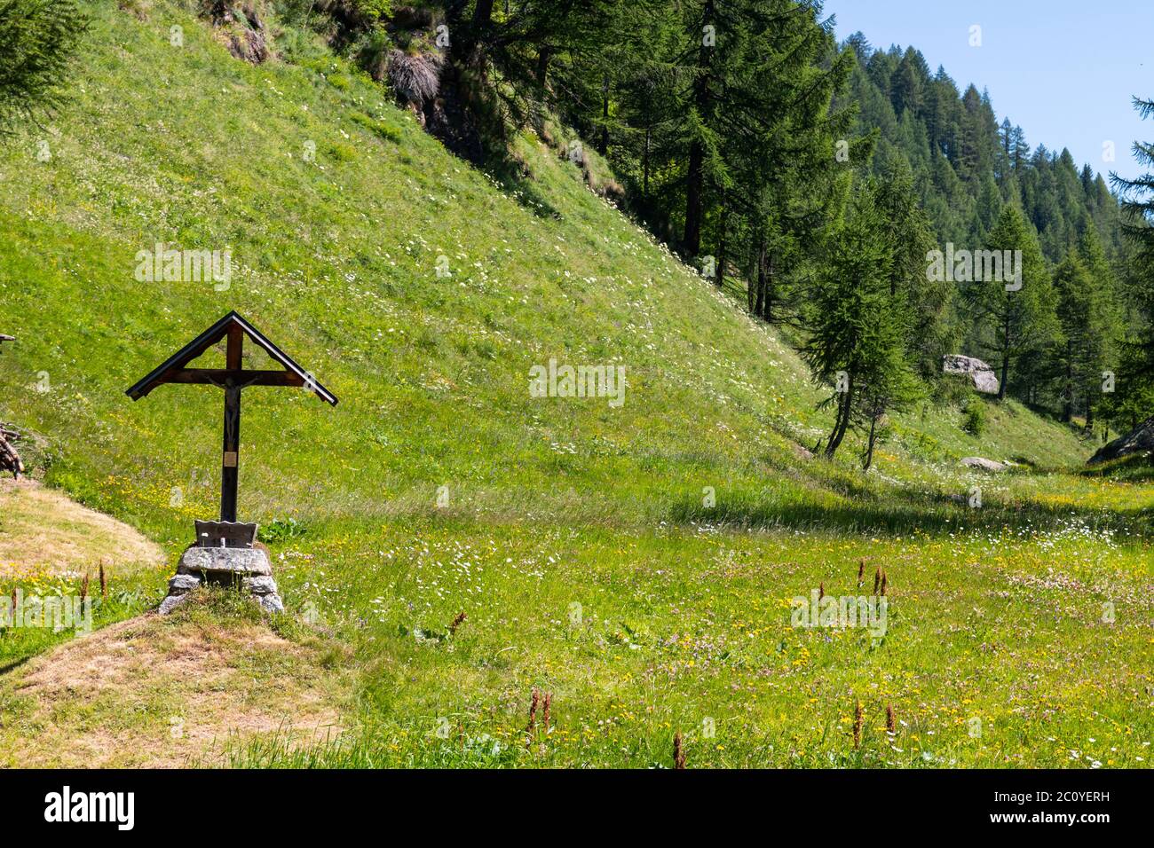 Mountain panoramas at Alpe Devero, Baceno, Lepontine Alps, Ossola ...