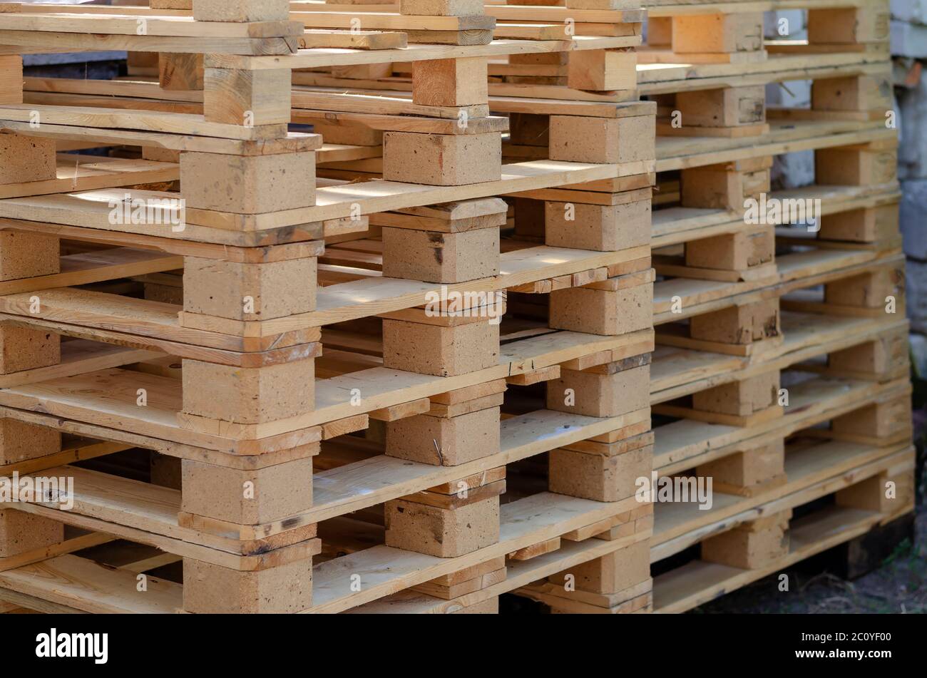 Stack Of Pallets High Resolution Stock Photography and Images - Alamy