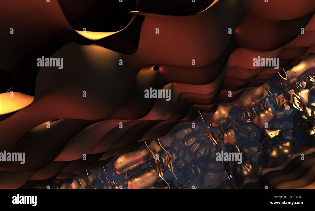 abstract geometric composition made in 3d software Stock Photo - Alamy