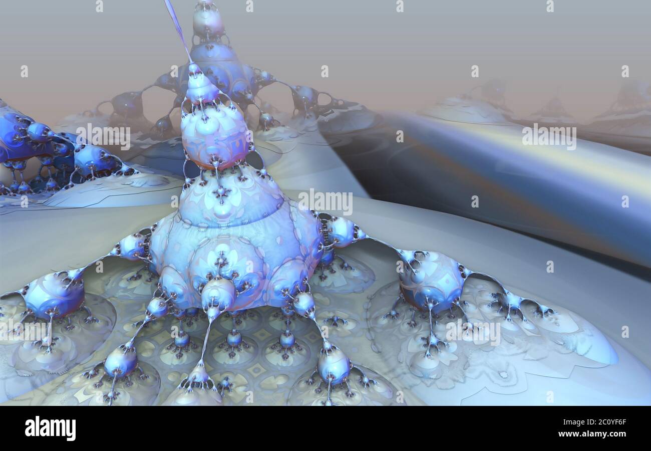 abstract geometric composition made in 3d software Stock Photo - Alamy