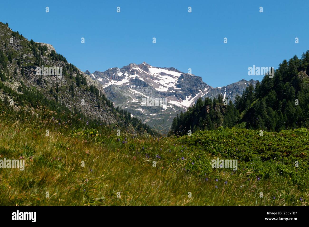 Mountain panoramas at Alpe Devero, Baceno, Lepontine Alps, Ossola ...
