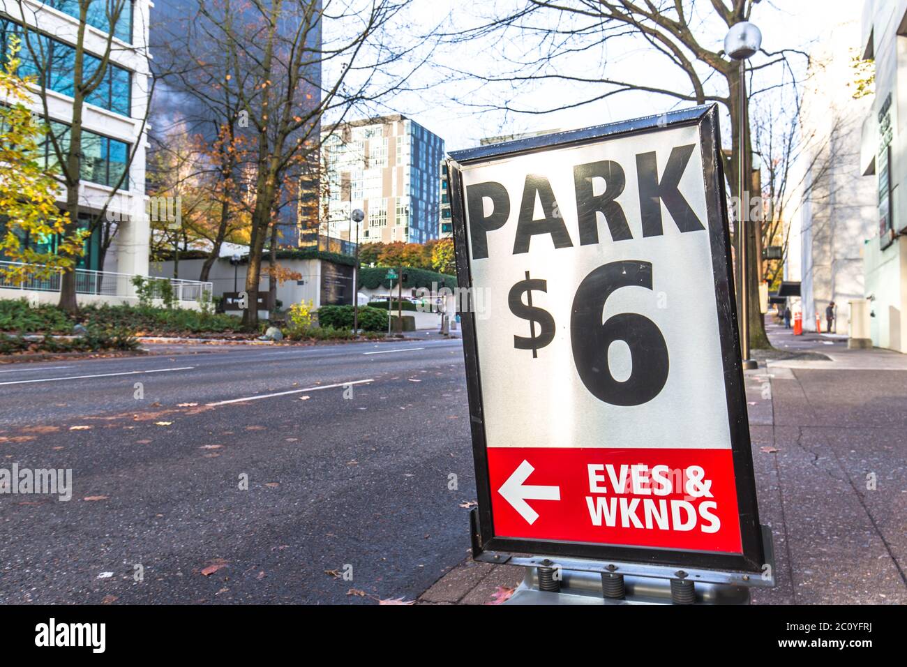 park sign on the street in san francisco Stock Photo - Alamy