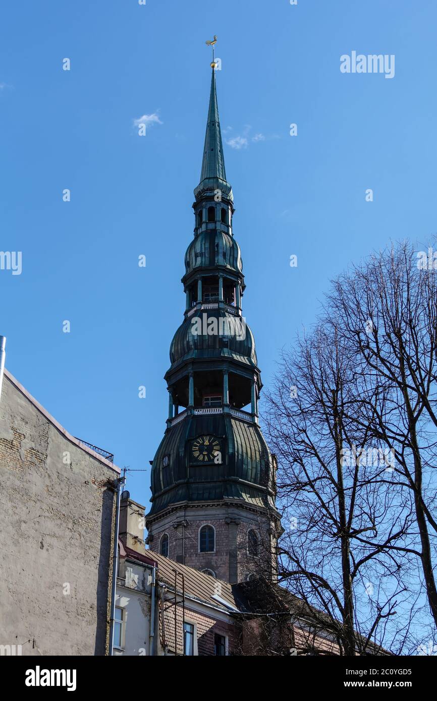 St peter church riga hi-res stock photography and images - Alamy