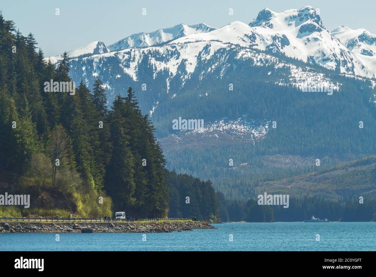 Tourist within alaska's landscape Stock Photo - Alamy