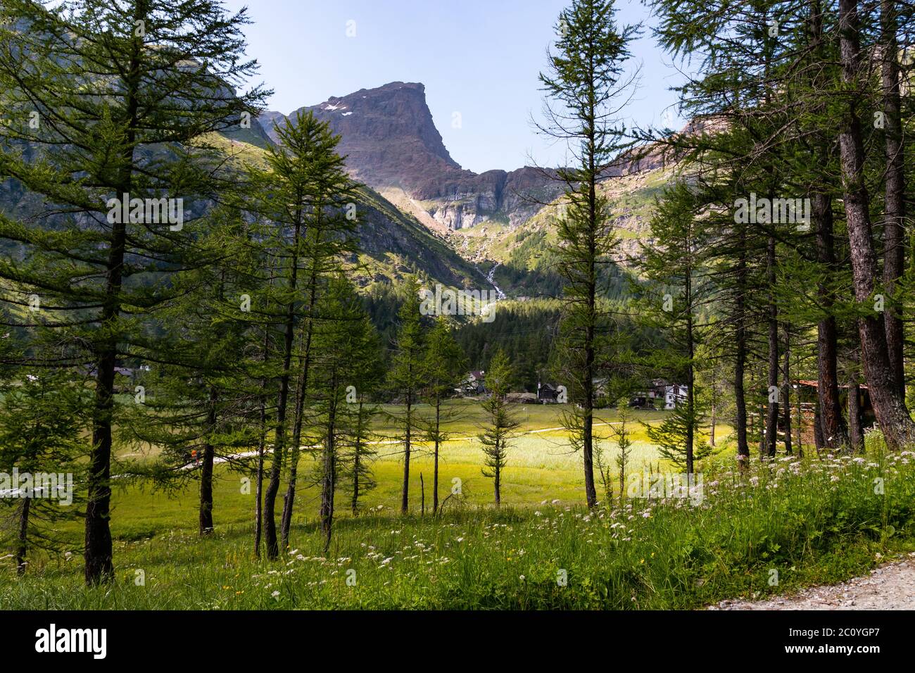 Mountain panoramas at Alpe Devero, Baceno, Lepontine Alps, Ossola ...