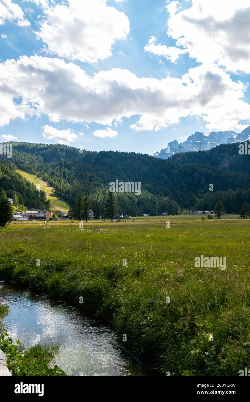 Mountain panoramas at Alpe Devero, Baceno, Lepontine Alps, Ossola ...
