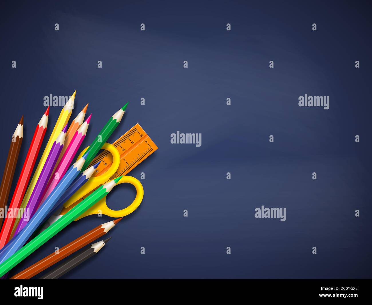 Welcome sign on blackboard Stock Vector Images - Alamy