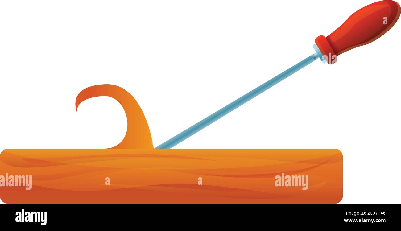Screwdriver chisel icon. Cartoon of screwdriver chisel vector icon for ...