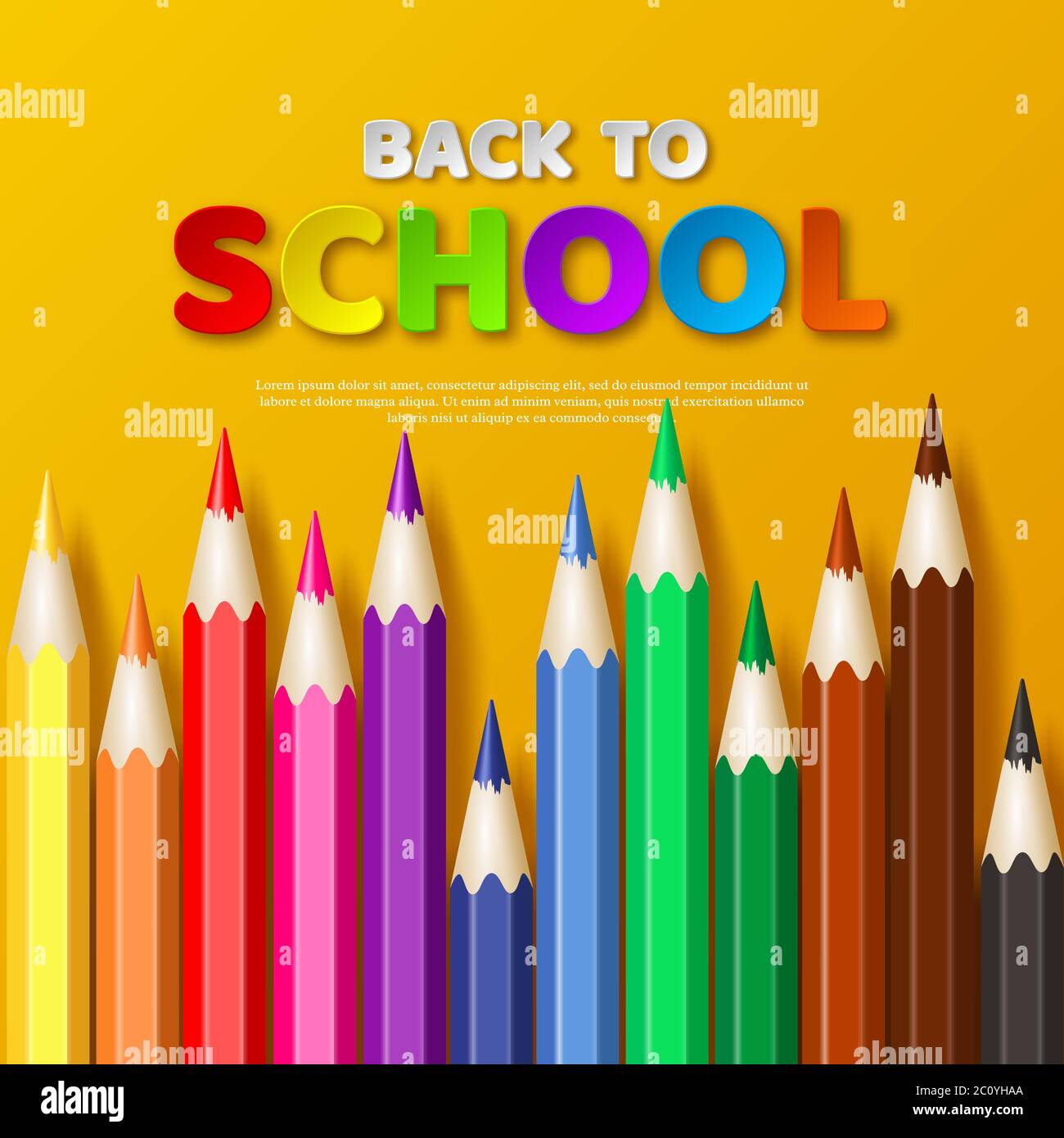 Back to school typography design Stock Vector Image & Art - Alamy