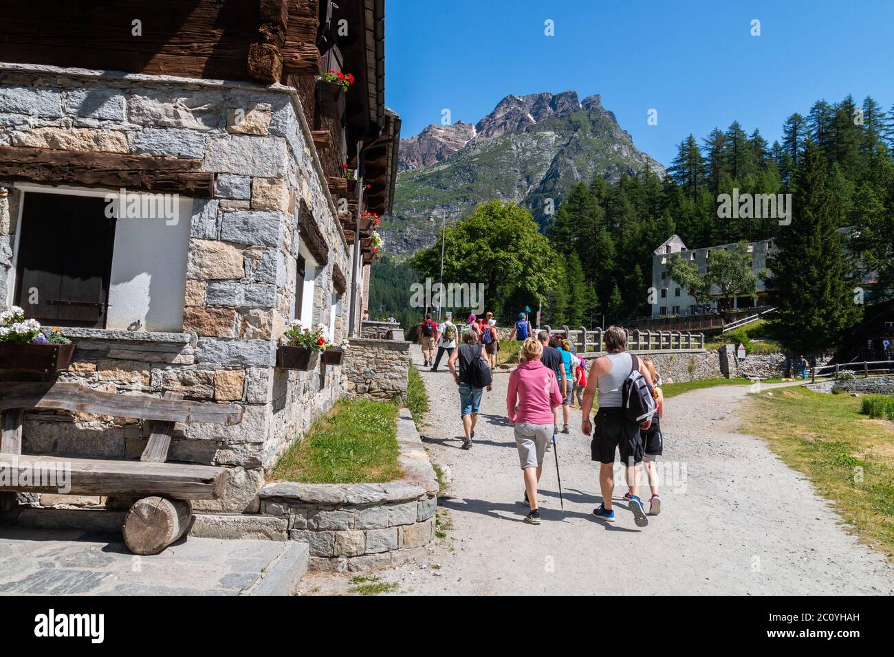Mountain panoramas at Alpe Devero, Baceno, Lepontine Alps, Ossola ...