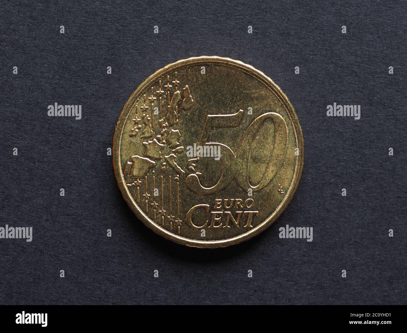Fifty Cent Euro coin Stock Photo - Alamy