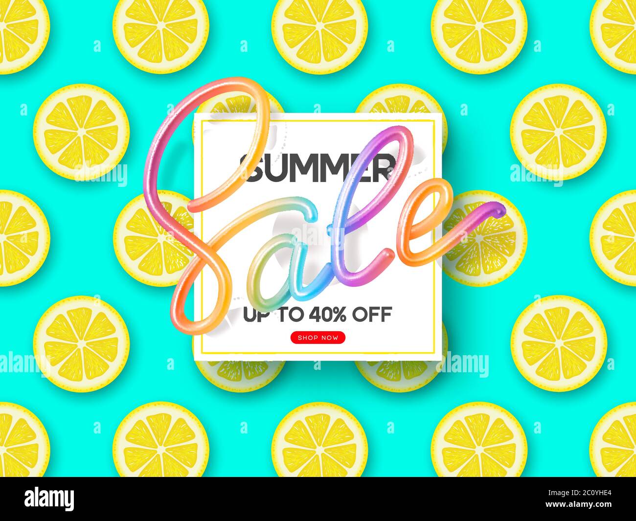 Text summer colorful letters Stock Vector Images - Alamy