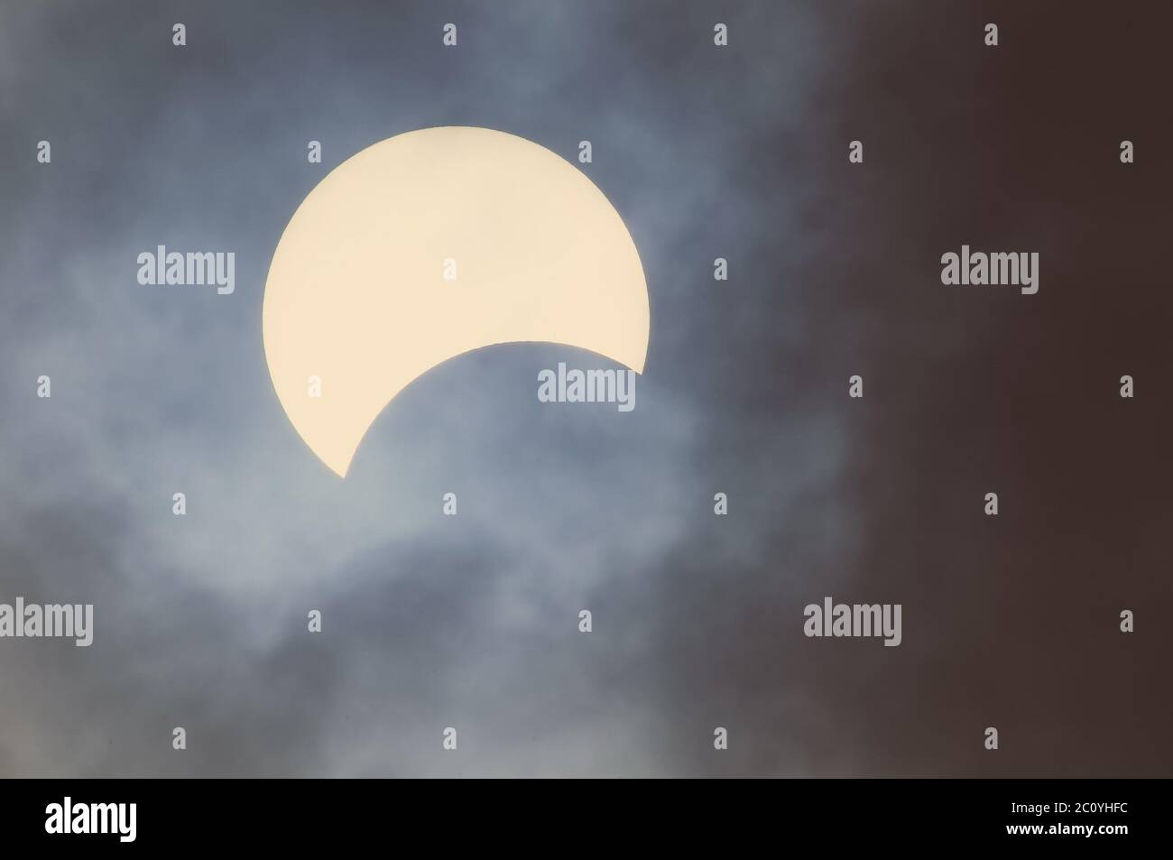 Partial Solar Eclipse Stock Photo - Alamy