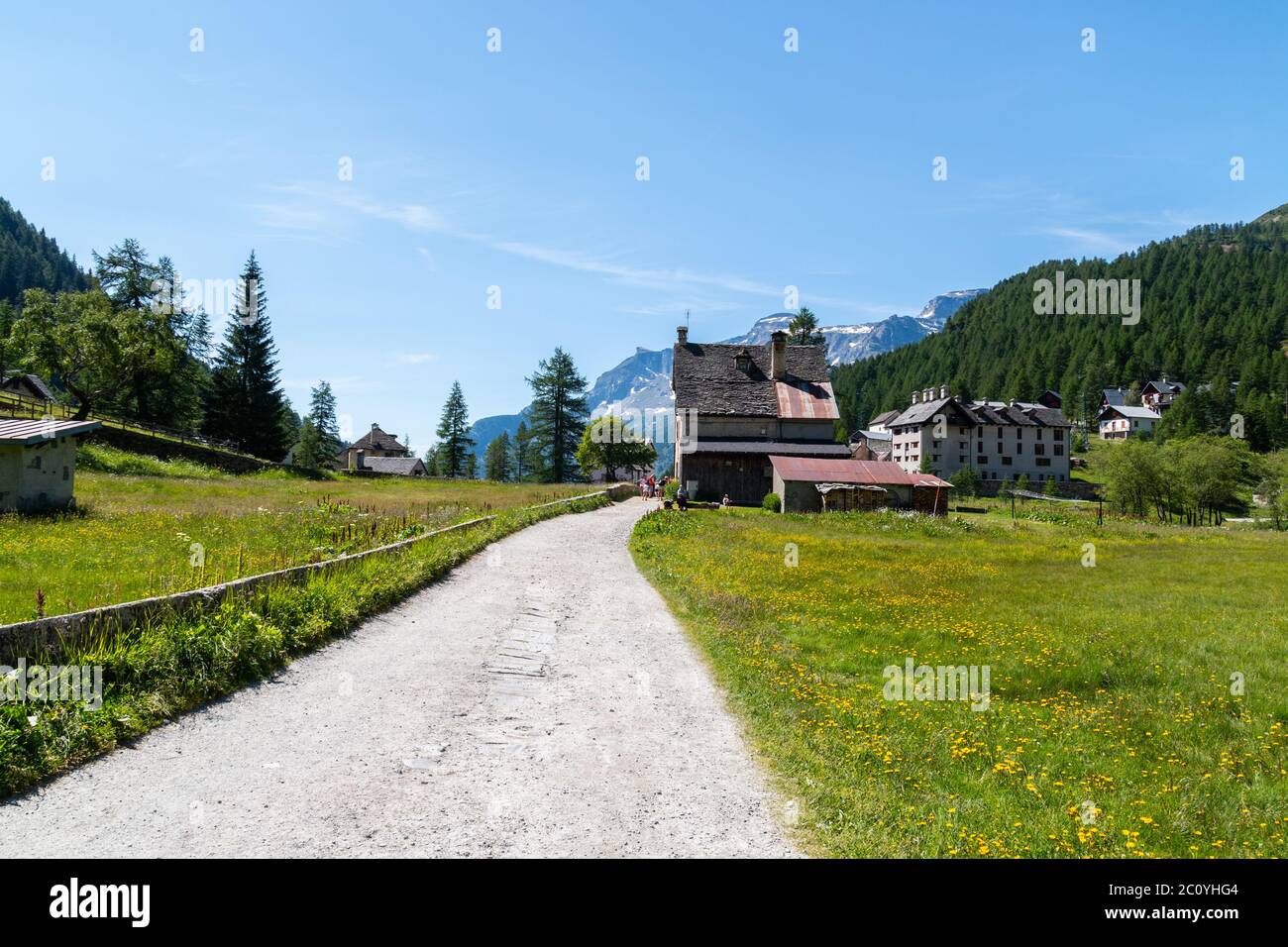 Mountain panoramas at Alpe Devero, Baceno, Lepontine Alps, Ossola ...