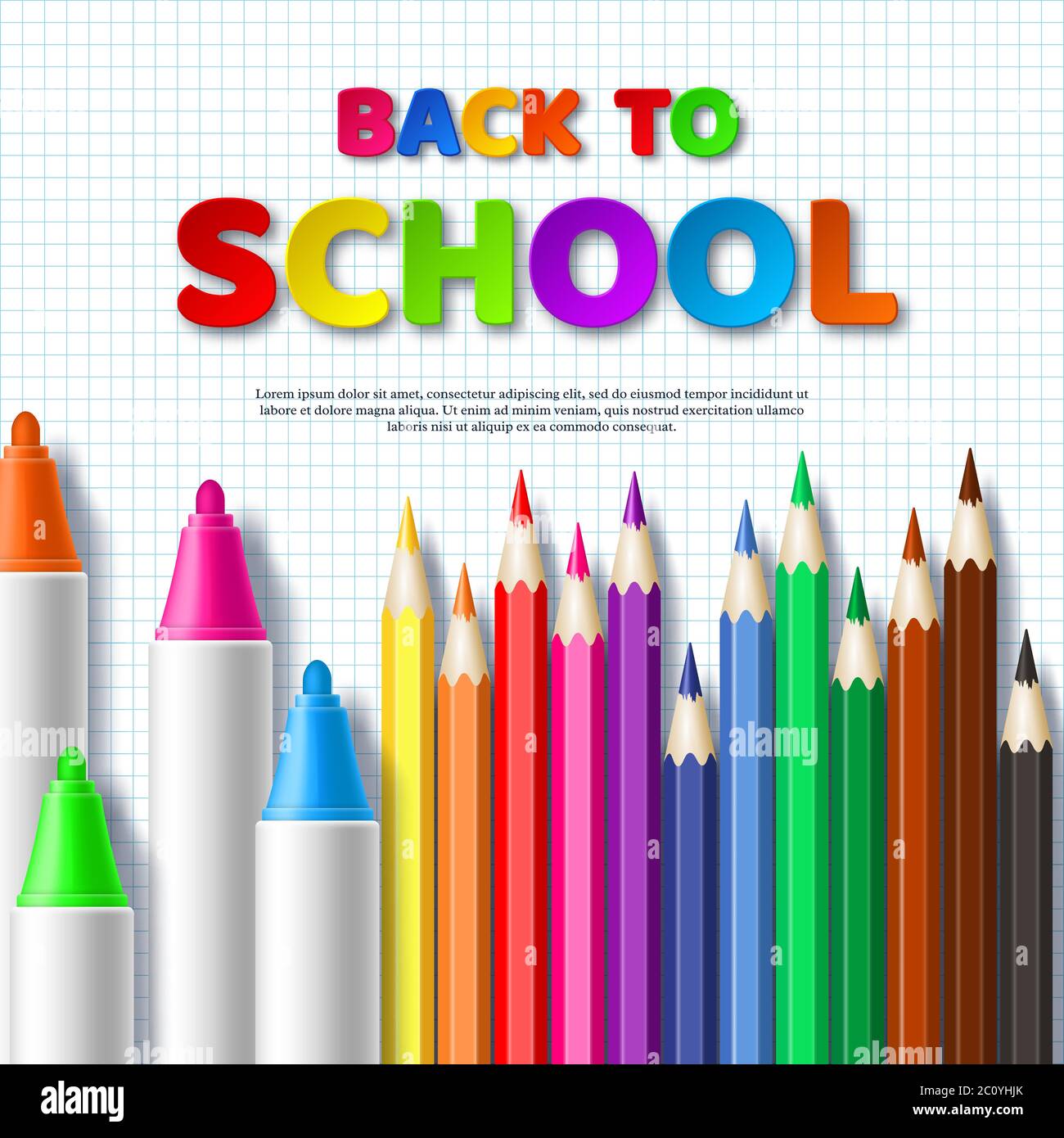 Back to school typography design Stock Vector Image & Art - Alamy