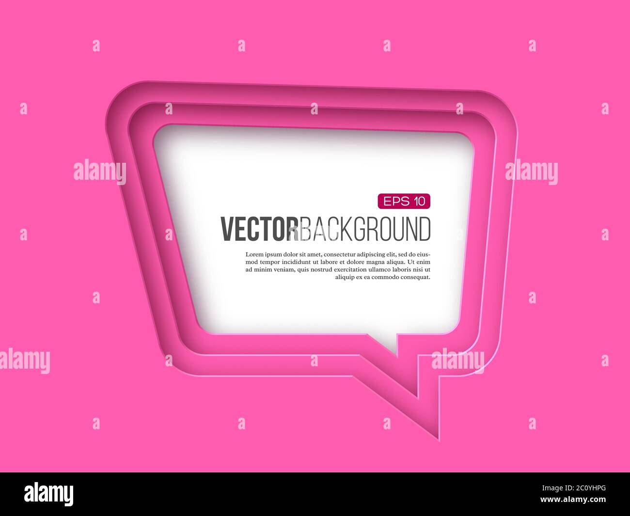 Pink speech bubble text hi-res stock photography and images - Alamy