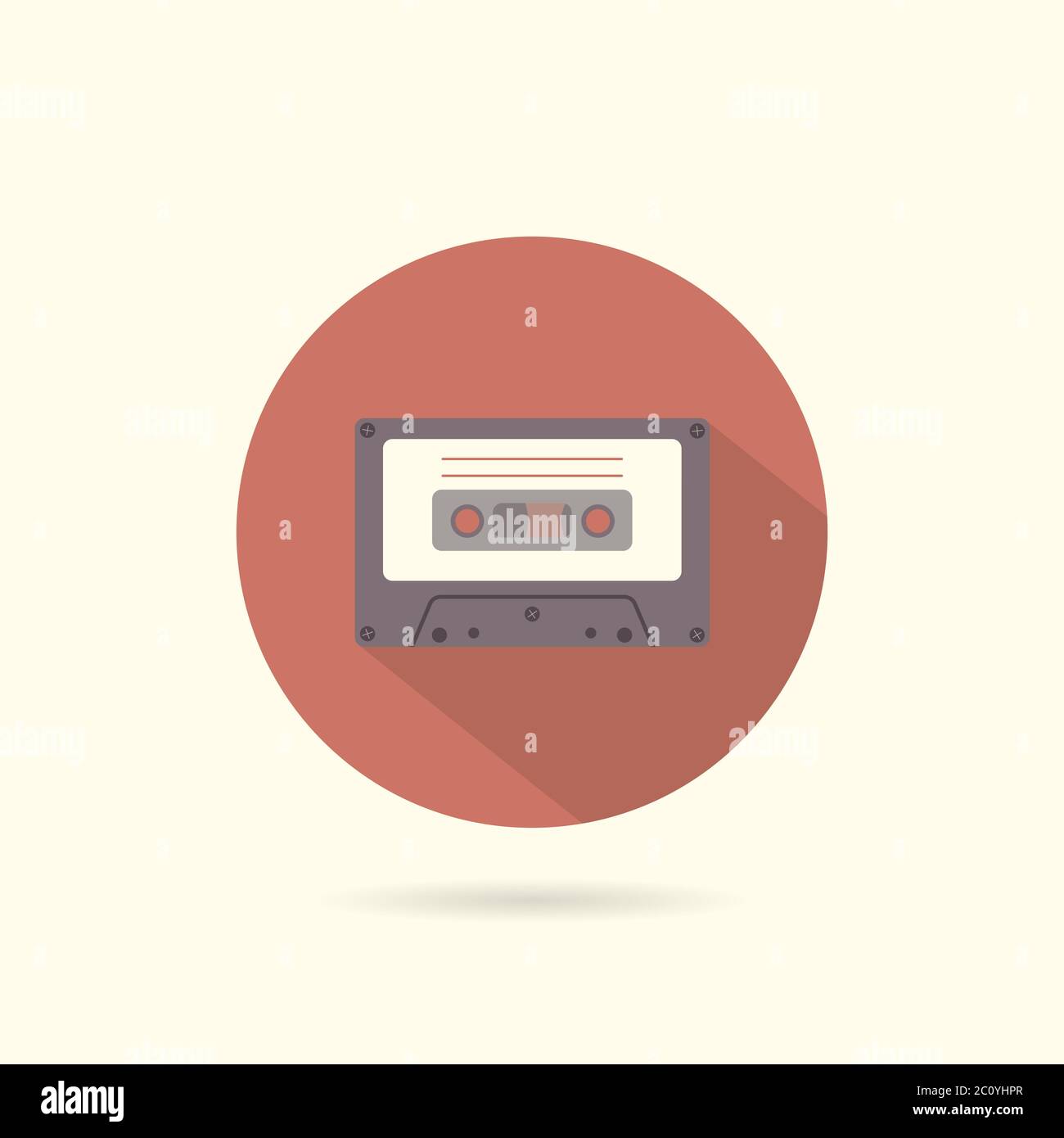 Cassette music isolated icon Stock Vector Images - Alamy