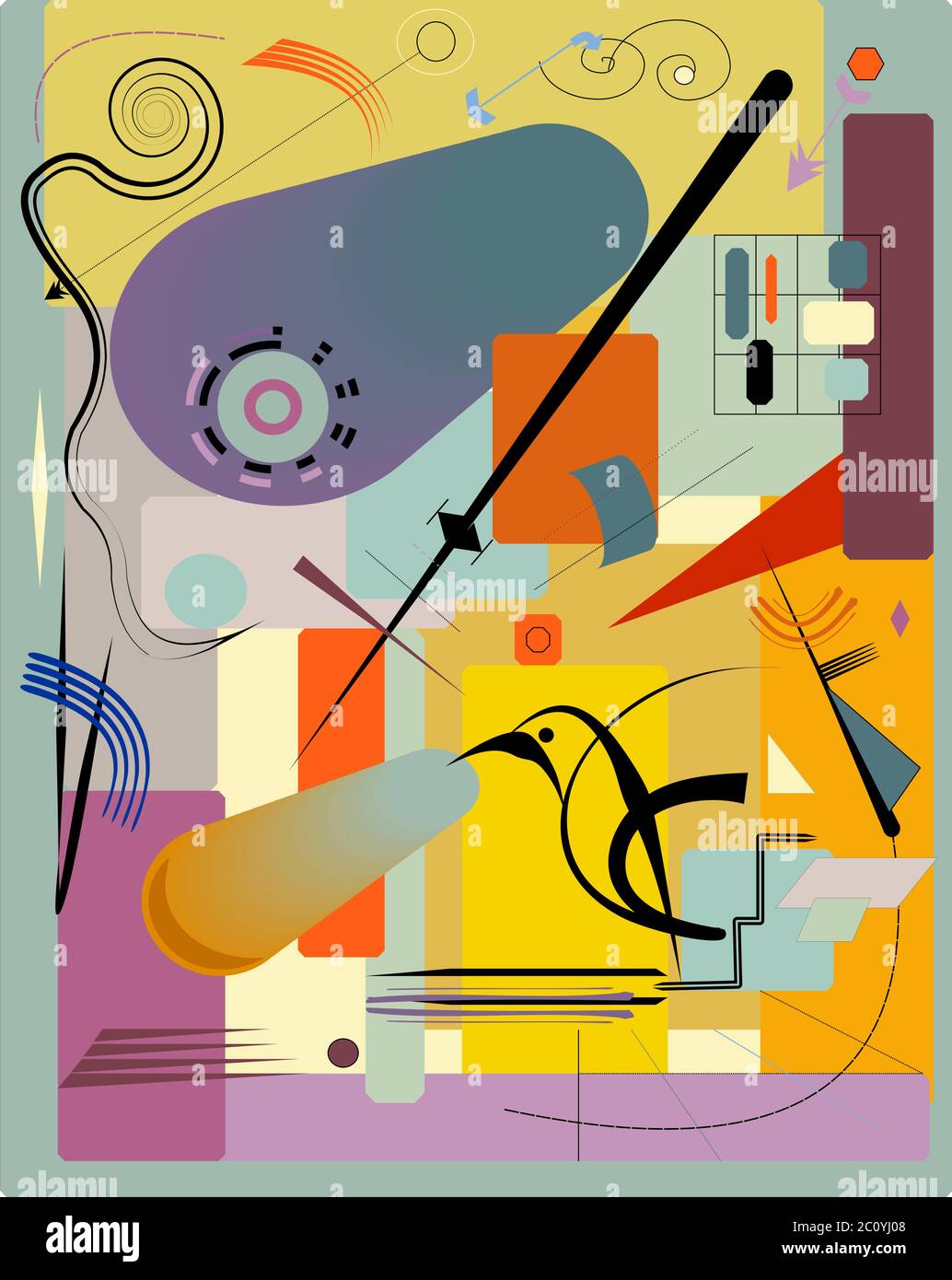 Abstract colorful background ,expressionism art style Stock Vector ...