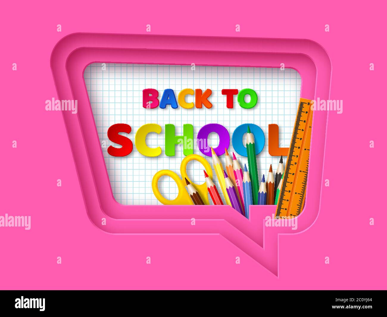 Back to school typography design Stock Vector Image & Art - Alamy