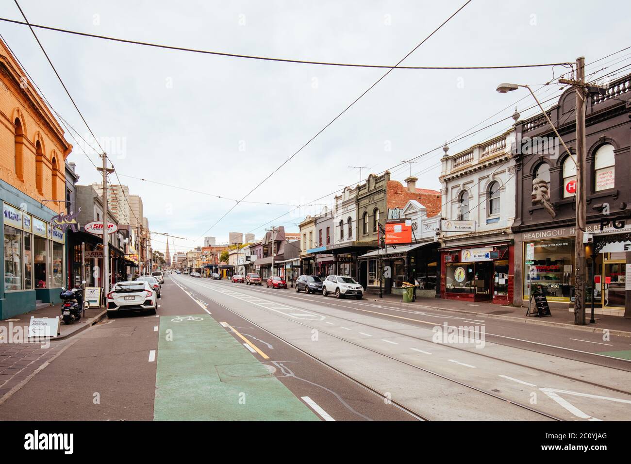 Brunswick St Architecture in Fitzroy Melbourne Australia Stock Photo ...