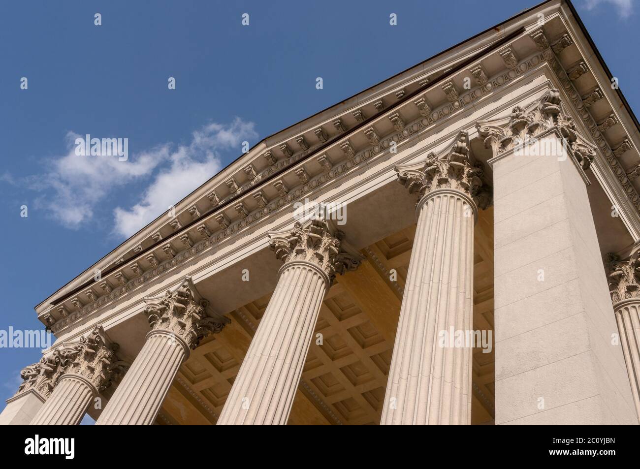 Ionian column capital architectural detail Stock Photo - Alamy