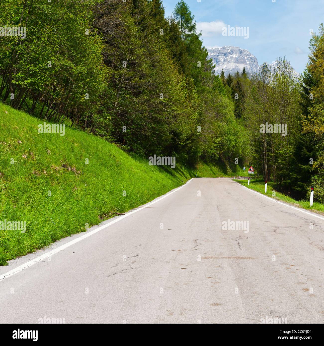 Road in Alps Stock Photo - Alamy