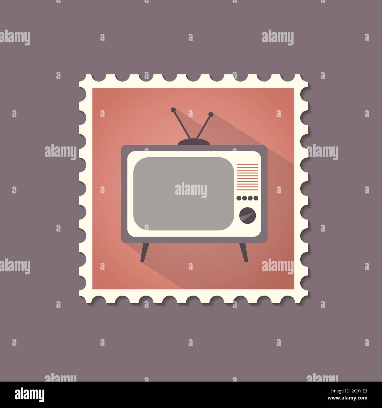 Retro tv set Stock Vector Images - Alamy