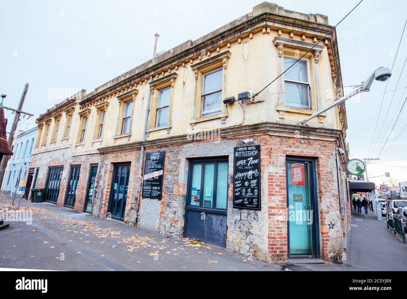 Brunswick St Architecture in Fitzroy Melbourne Australia Stock Photo ...