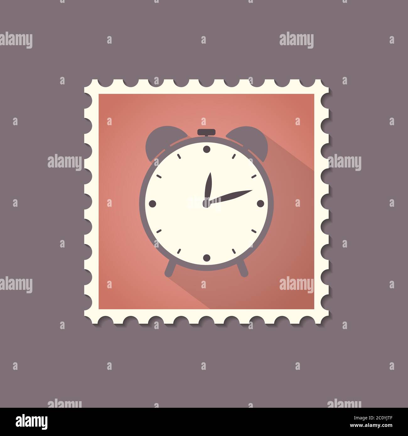 Old Stamp Clock Stock Vector Images - Alamy