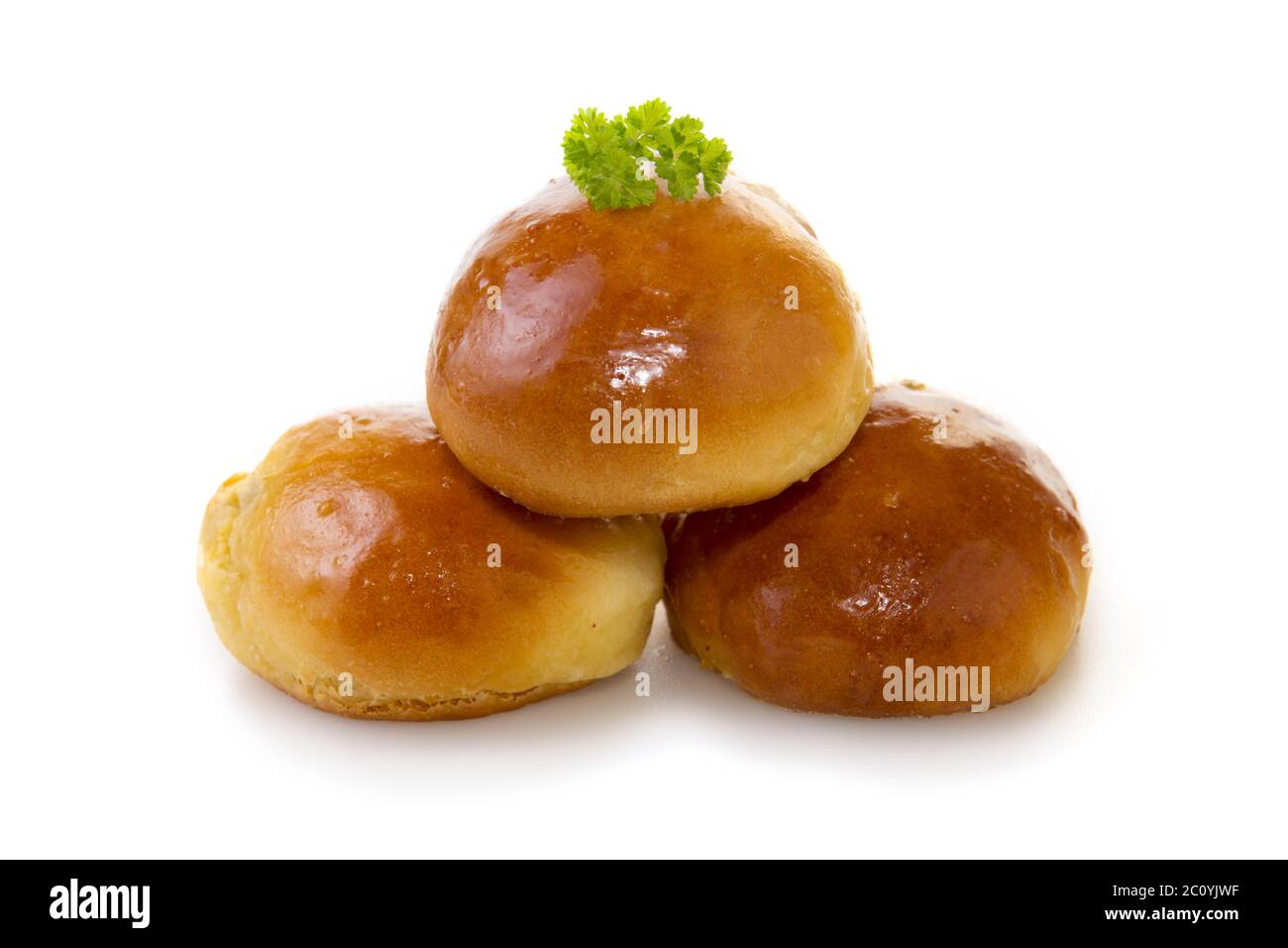 Fresh bun with pickled vegetable filling Stock Photo - Alamy