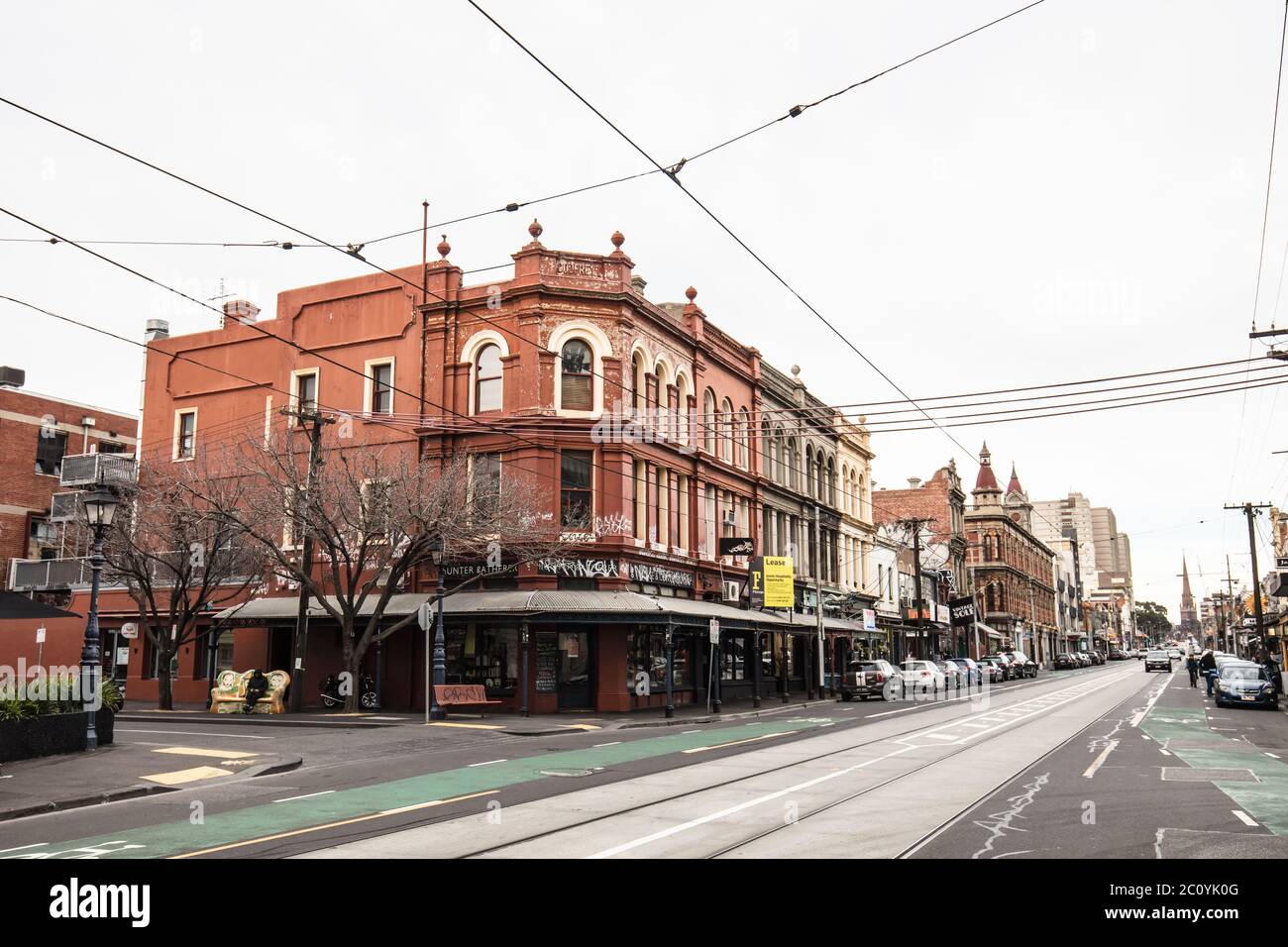 Brunswick St Architecture in Fitzroy Melbourne Australia Stock Photo ...