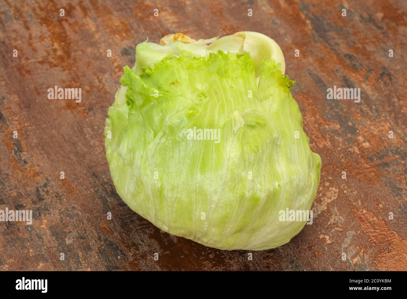 Fresh ripe green Iceberg salad - ready for cooking Stock Photo - Alamy