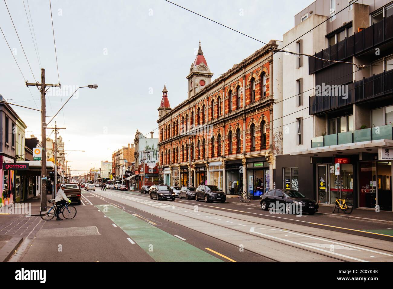 Brunswick St Architecture in Fitzroy Melbourne Australia Stock Photo ...