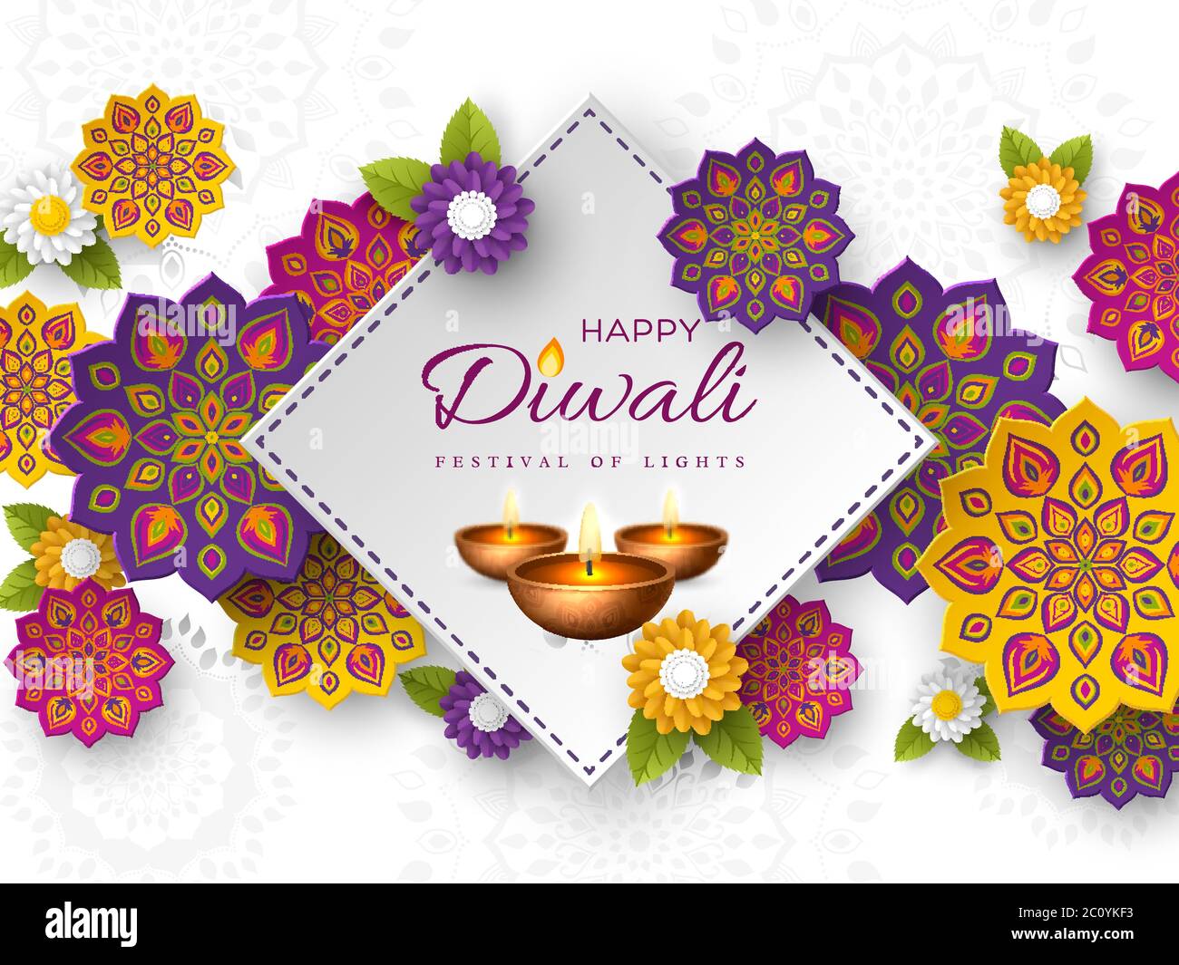 Diwali flower Stock Vector Images - Alamy