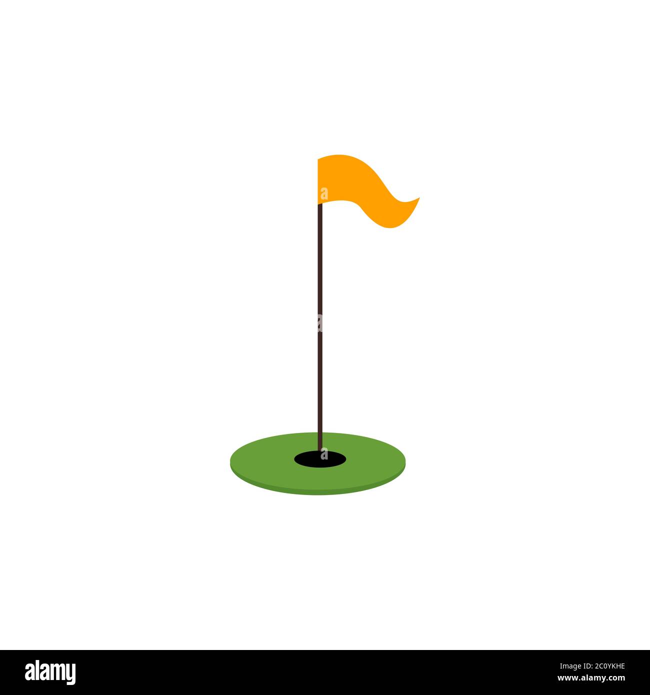 Golf flag vector Stock Vector Images - Alamy