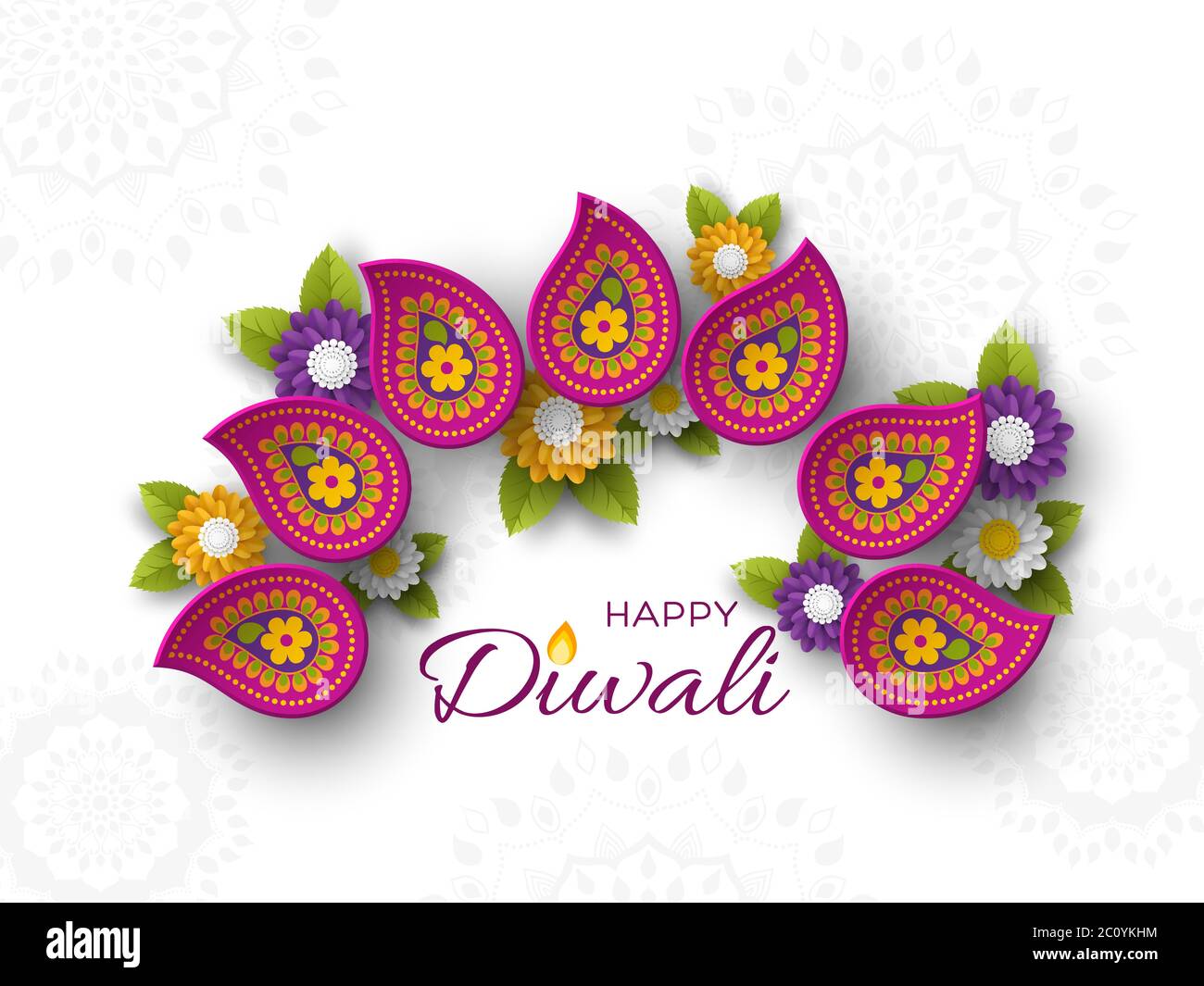 Festival rangoli pattern Cut Out Stock Images & Pictures - Alamy