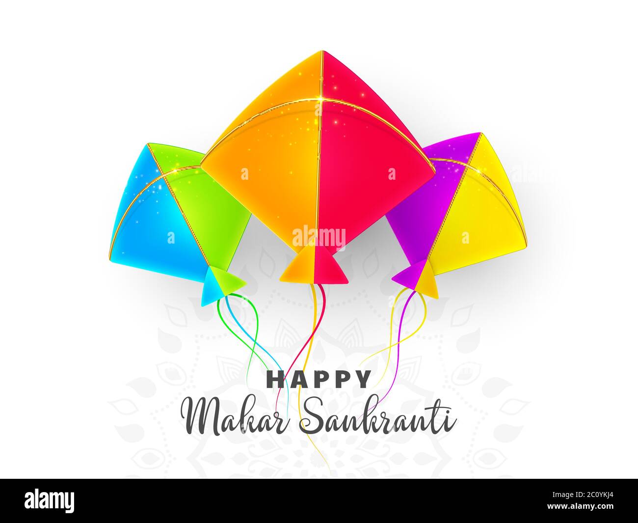 Makar sankranti holiday kites Cut Out Stock Images & Pictures - Alamy