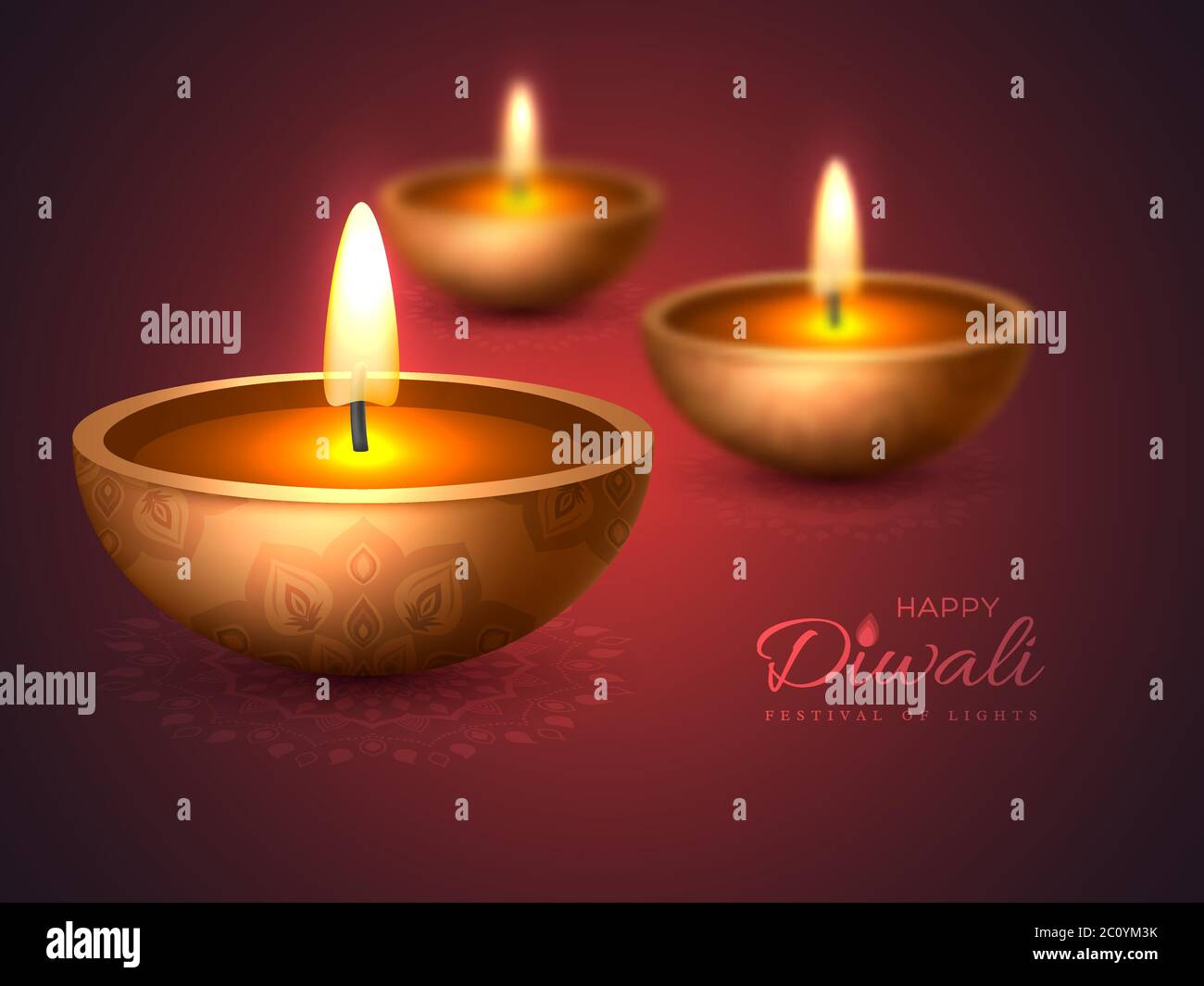 Hindu oil lamp Stock Vector Images - Alamy