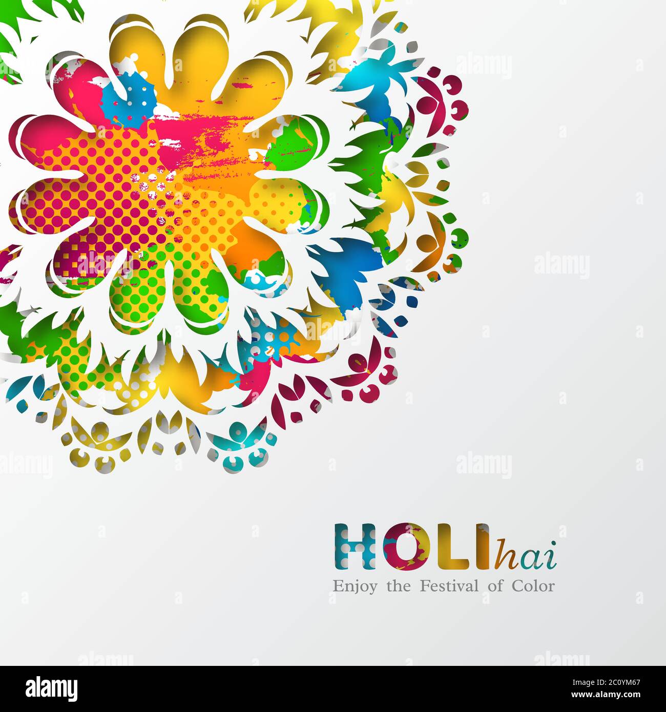 Holi water india Stock Vector Images - Alamy